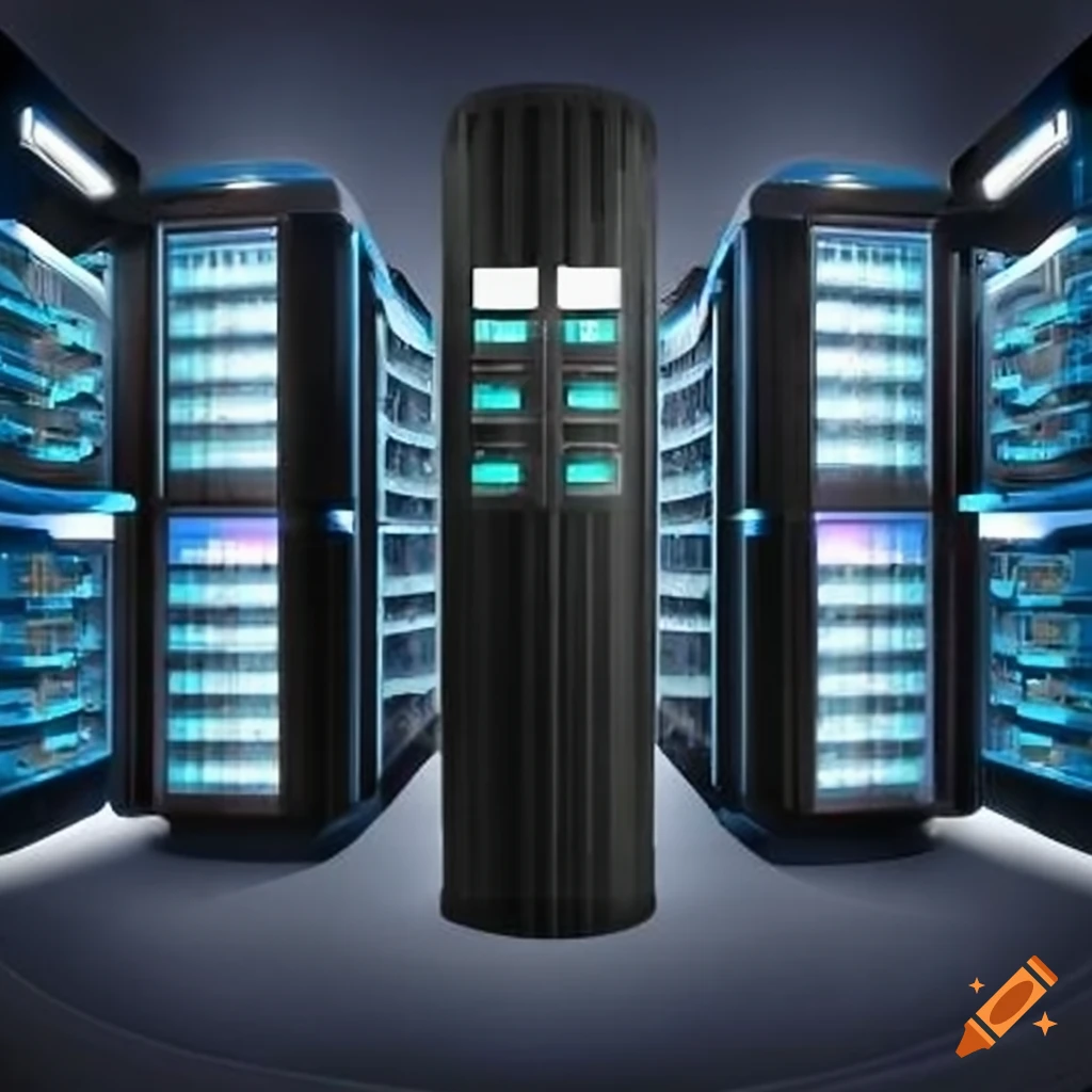 Illustration of server downtime on Craiyon