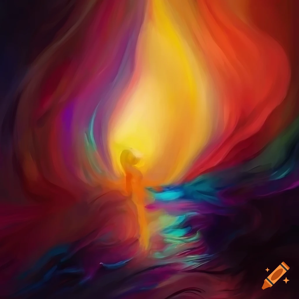 Vibrant and ethereal artwork representing the essence of being