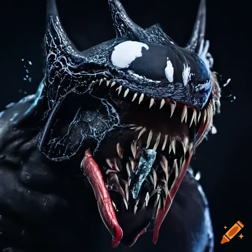 Venomized shredder in cinematic lighting on Craiyon