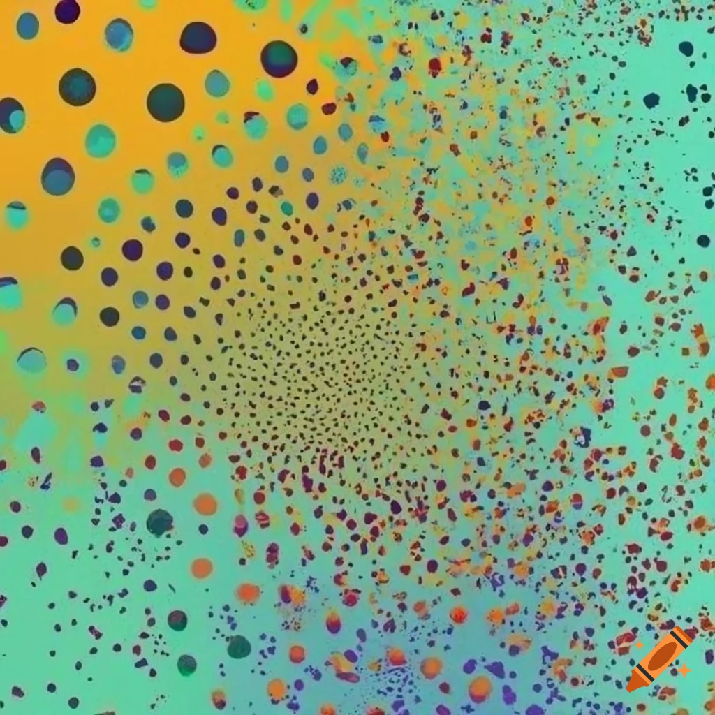 Fluorescent color geometric pattern on Craiyon