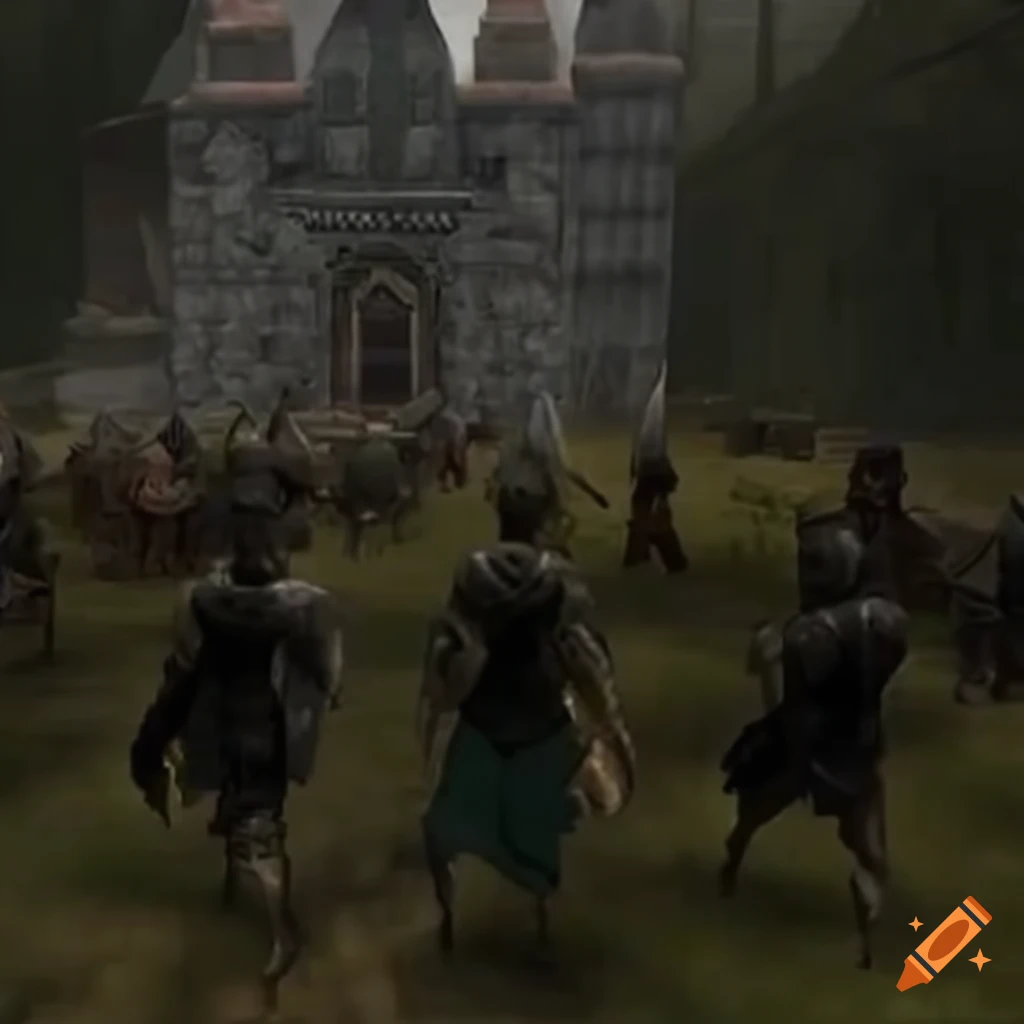 Epic medieval-themed gameplay on Craiyon