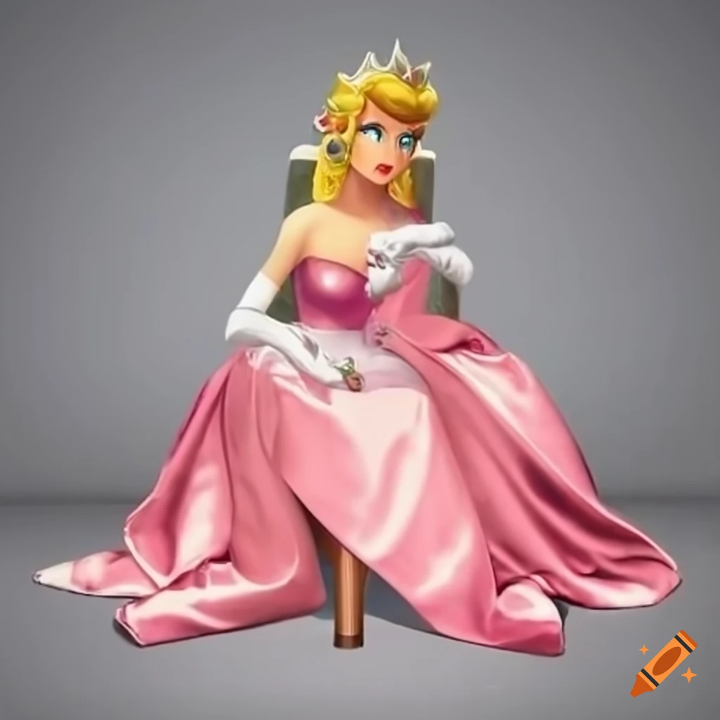 Image Of Link Cosplaying As Princess Peach On Craiyon