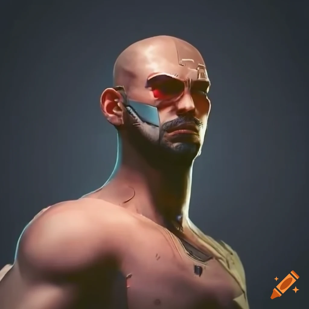 Cyberpunk character inspired by andrew tate on Craiyon