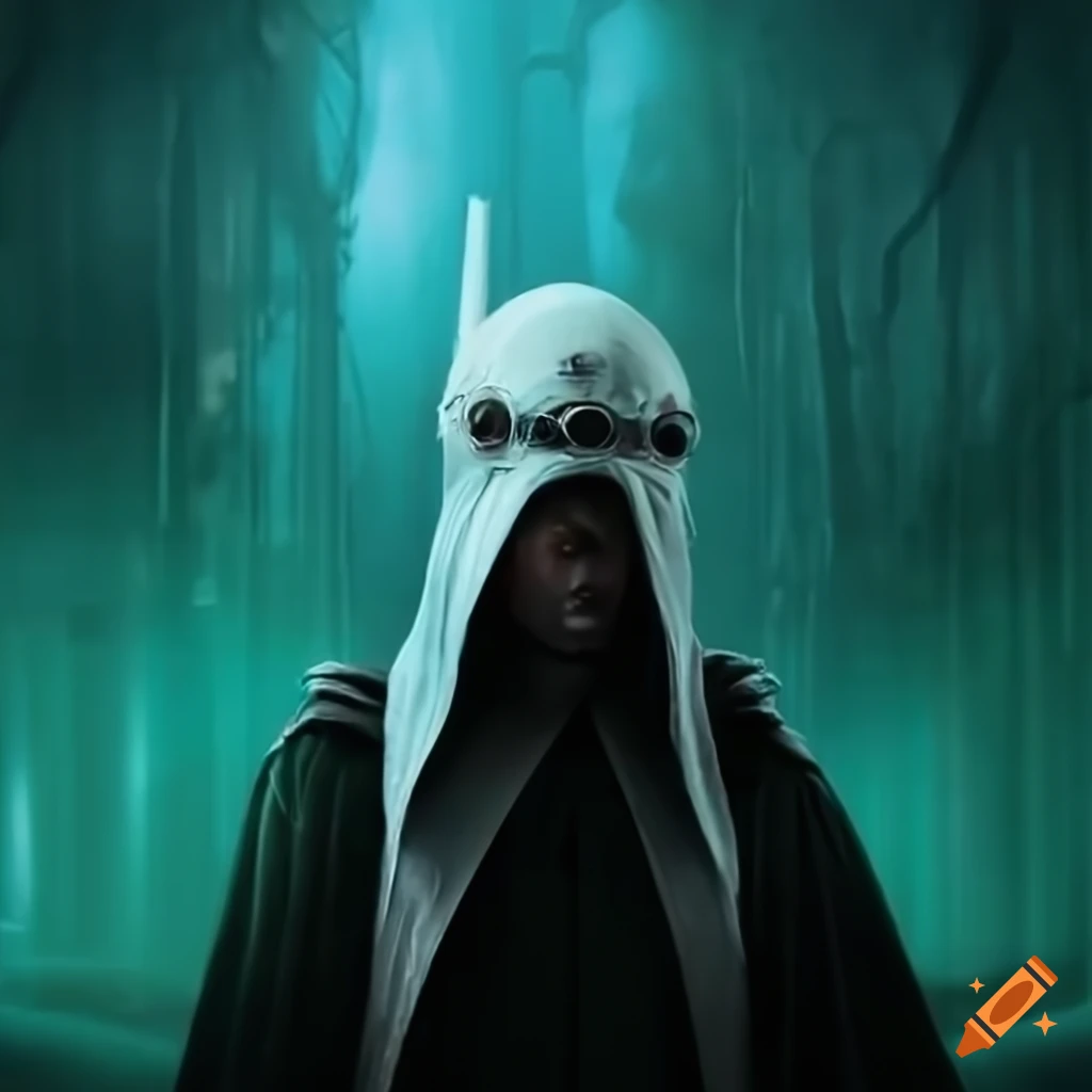 Jedi Knight driving a tractor towing Millennium Falcon on Craiyon