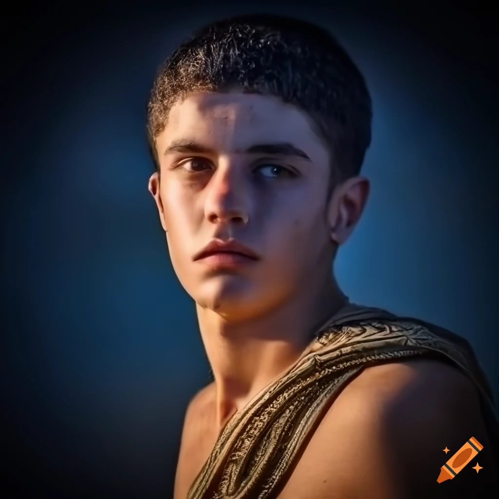 Greek athlete in ancient attire captured with a nikon d850 on Craiyon