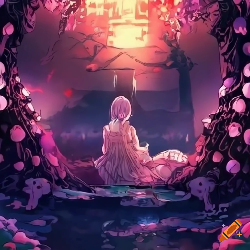 Surrealism, anime style. detailed line art. fine details. anime. anime ...