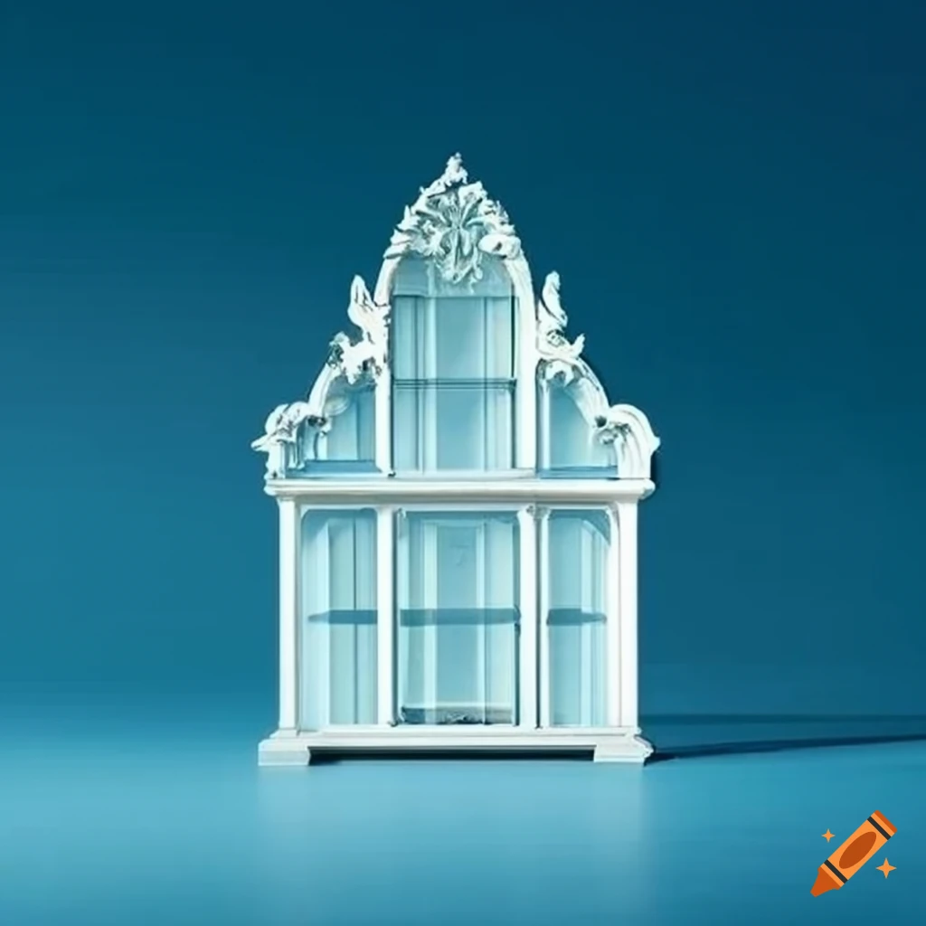 Ornamental rococo glass facade