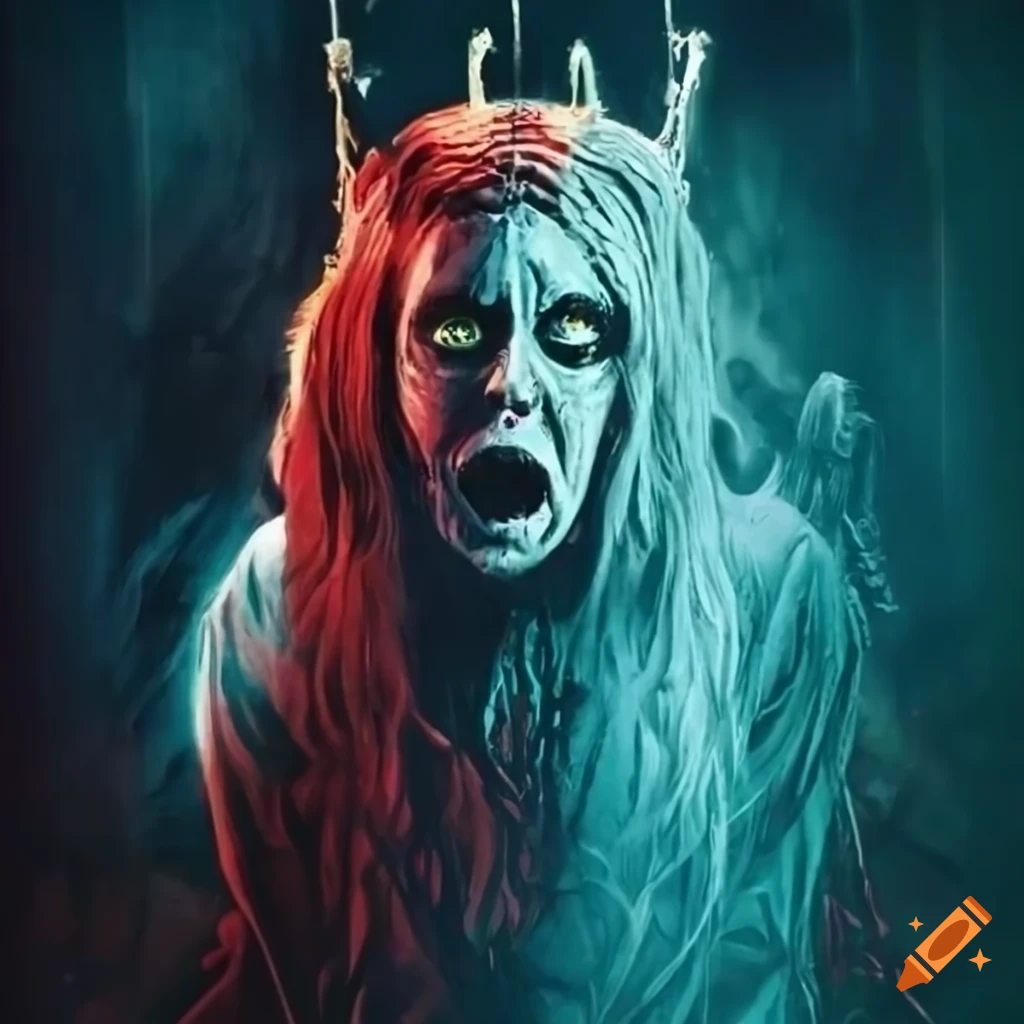 Poster of a vintage horror movie on Craiyon