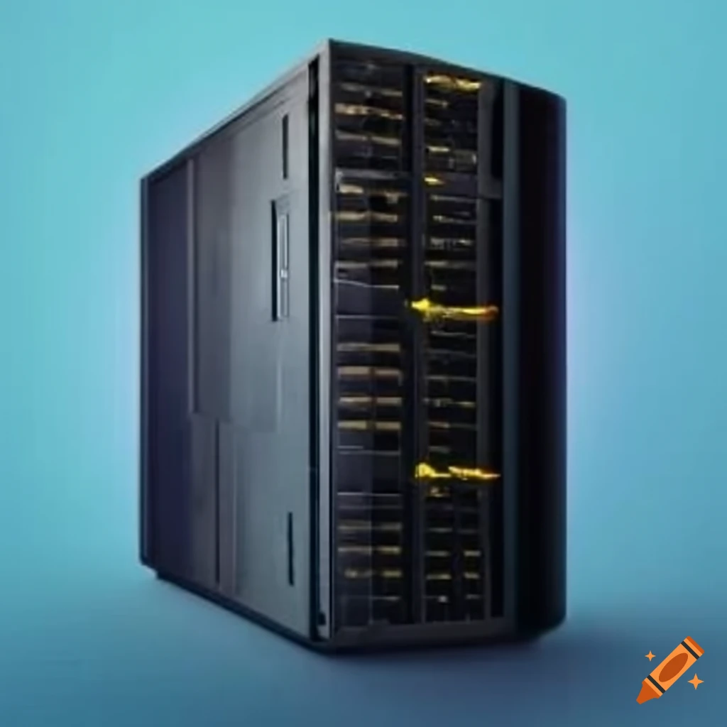 Exciting server room on Craiyon