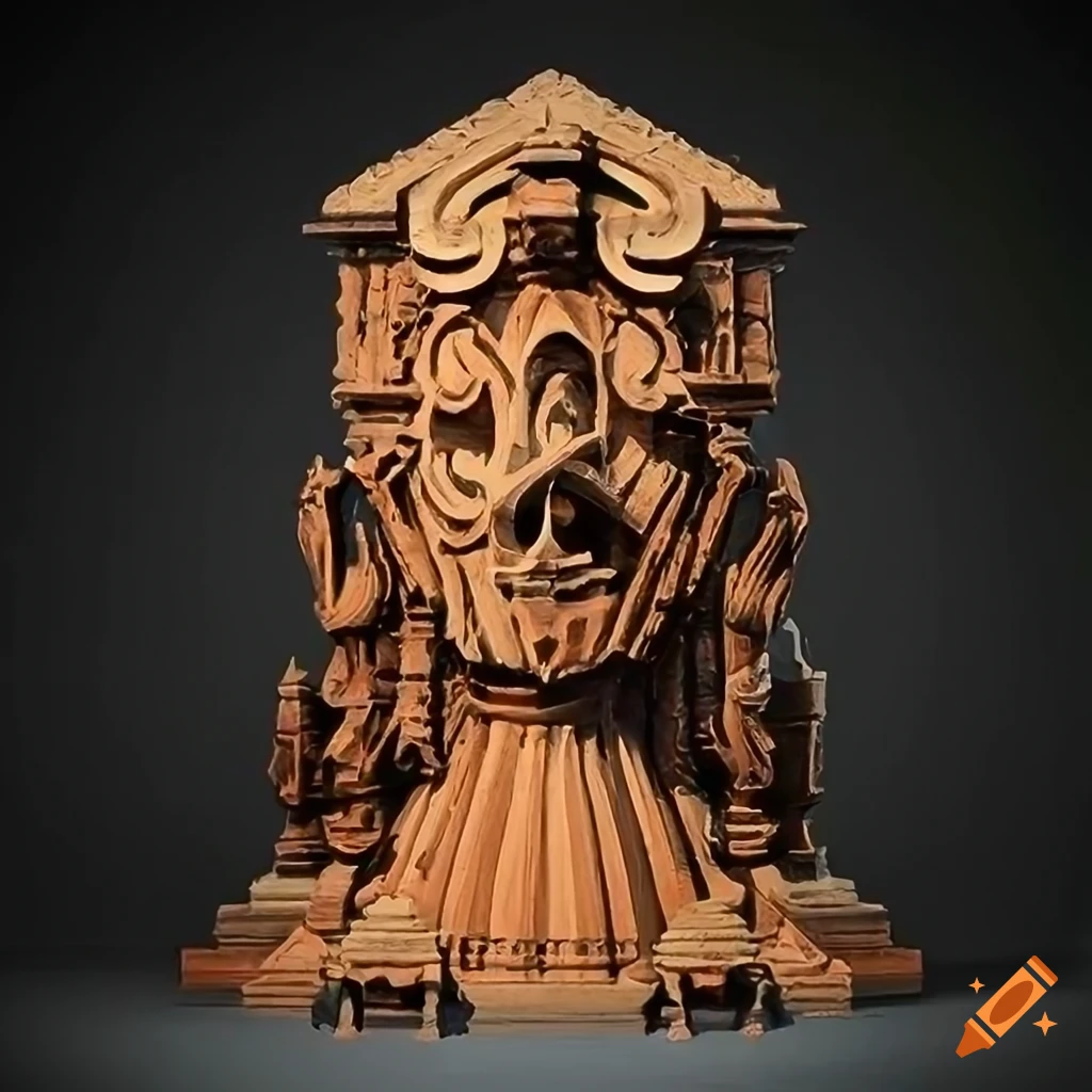 Detailed architectural sculpture with stunning composition on Craiyon