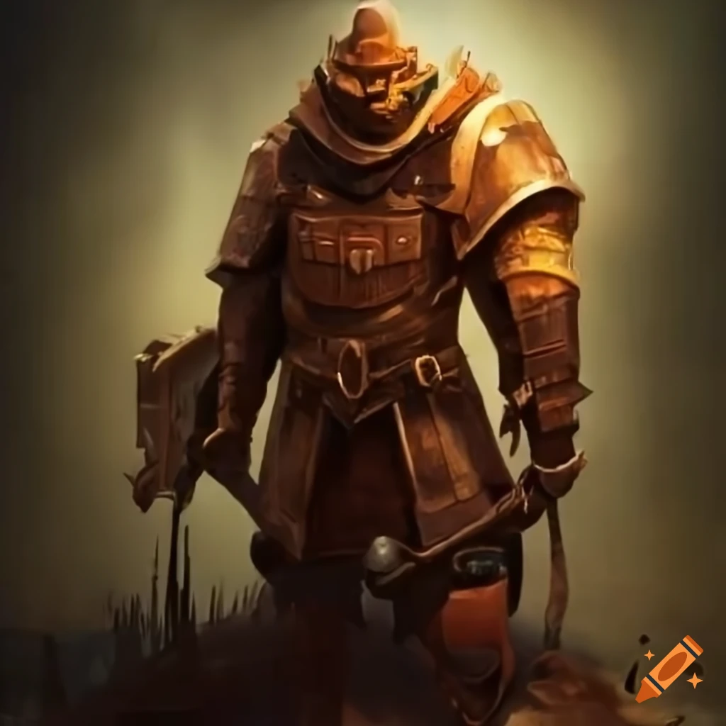 Steampunk gothic soldier on Craiyon