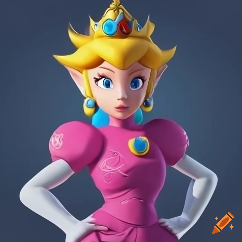 Glamorous Cosplay Of Link And Princess Peach On Craiyon