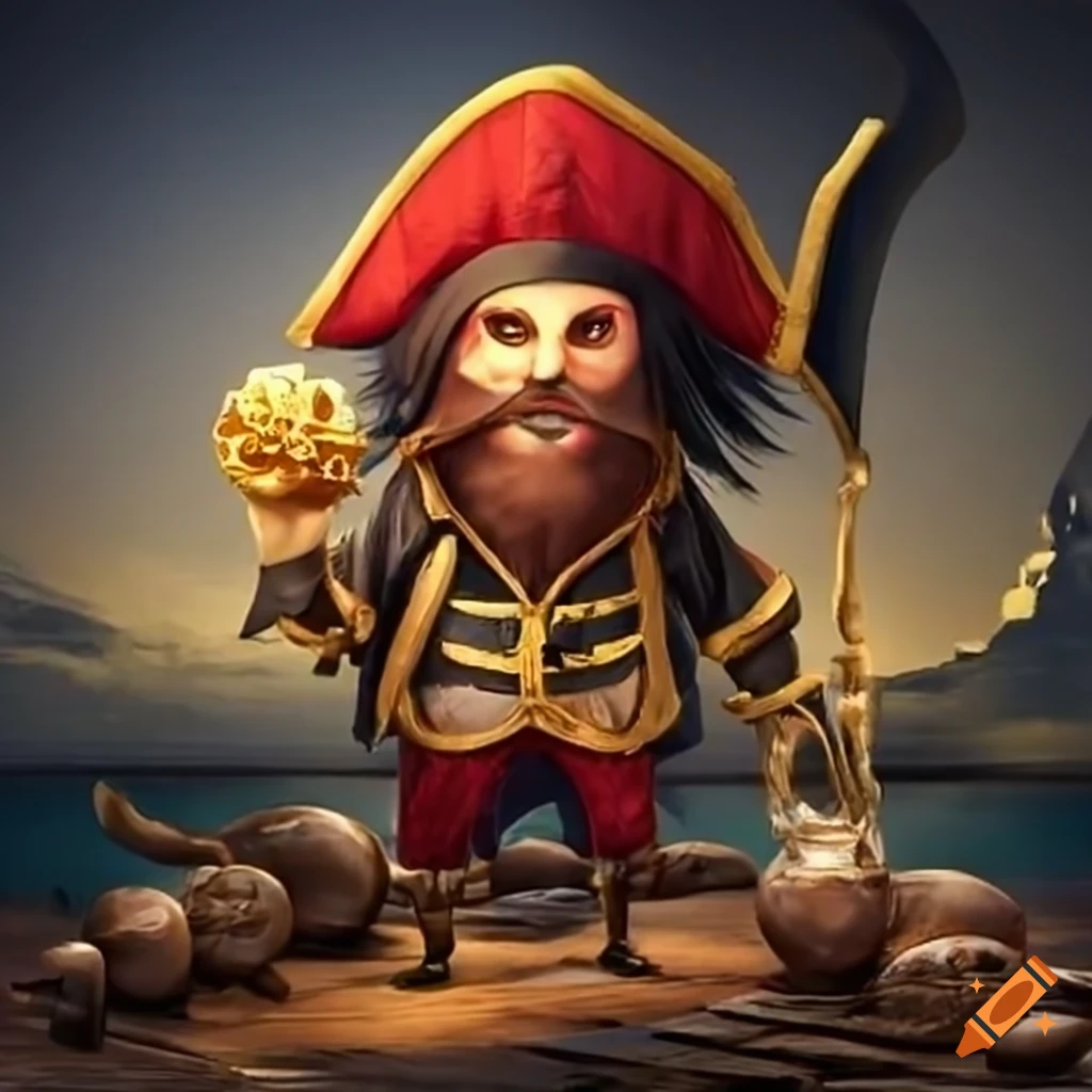 Pirate-themed treasure hunt