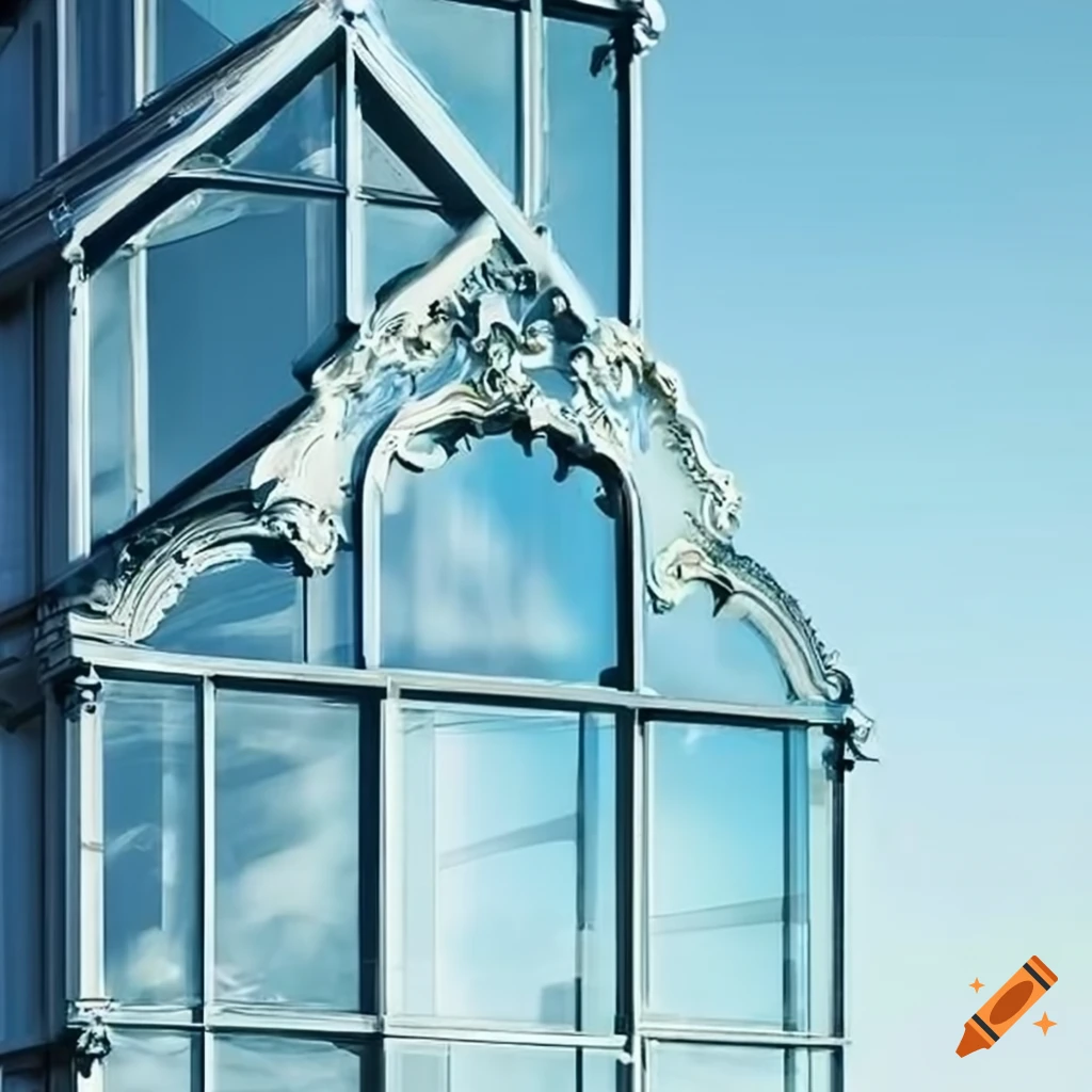 Gorgeous rococo glass facade