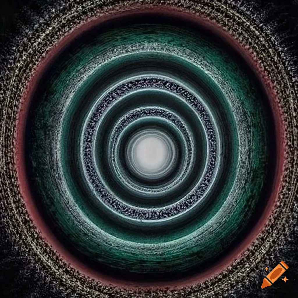 Yin yang duality symbol with world destruction and escape the matrix ...