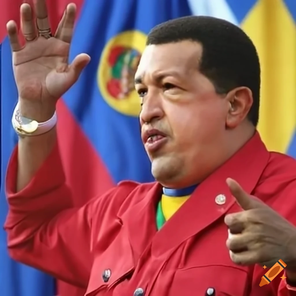 Portrait of Hugo Chávez on Craiyon
