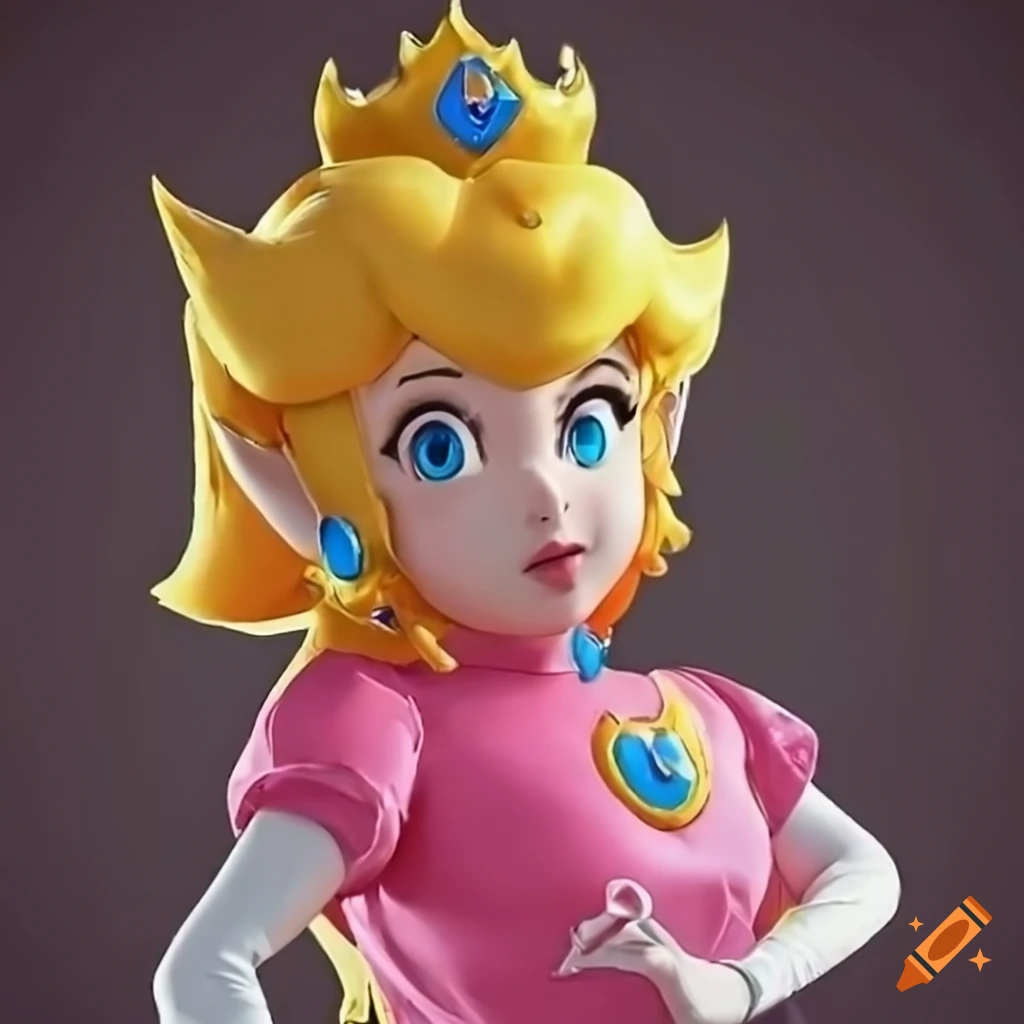 Portrait of princess daisy in high-resolution detail on Craiyon