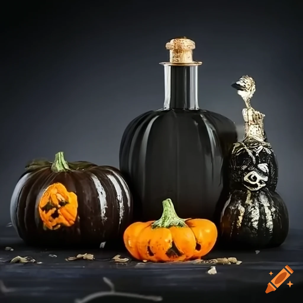 Fragrance bottle with a pumpkin