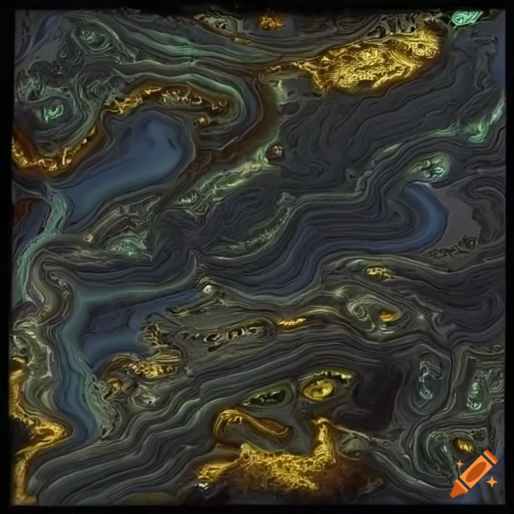 Abstract map distortion artwork on Craiyon