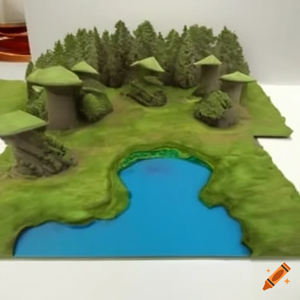 Customized terrain design on Craiyon