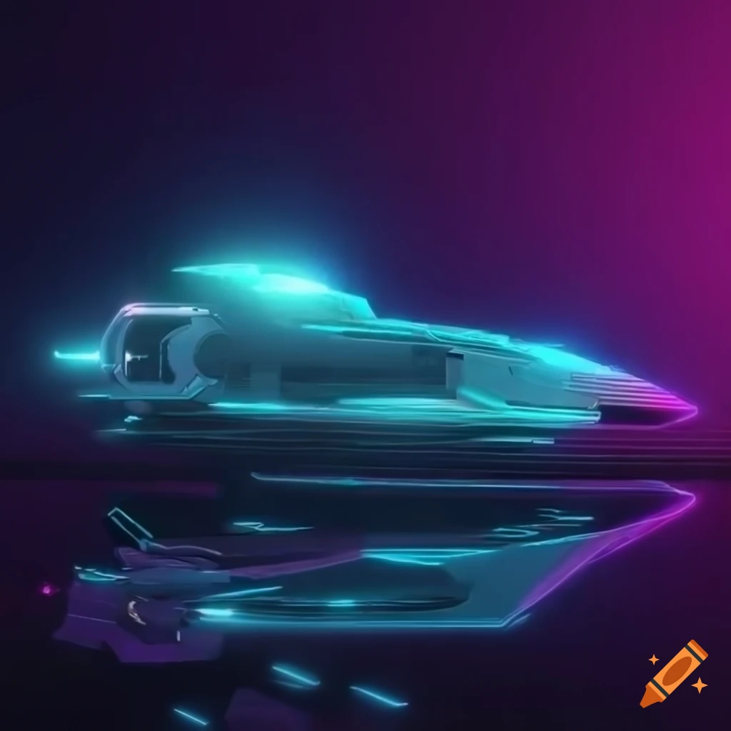 Futuristic flying boat concept on Craiyon