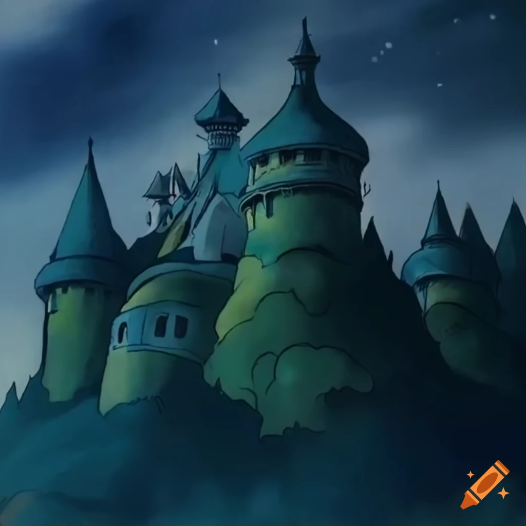 Hayao Miyazaki's rendition of Hyrule castle in Studio Ghibli style on ...