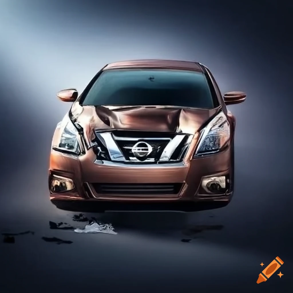 Crashed nissan altima on Craiyon