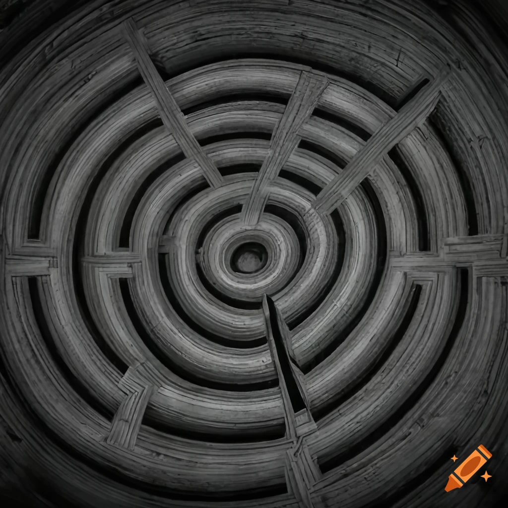 Labyrinth sketch on Craiyon