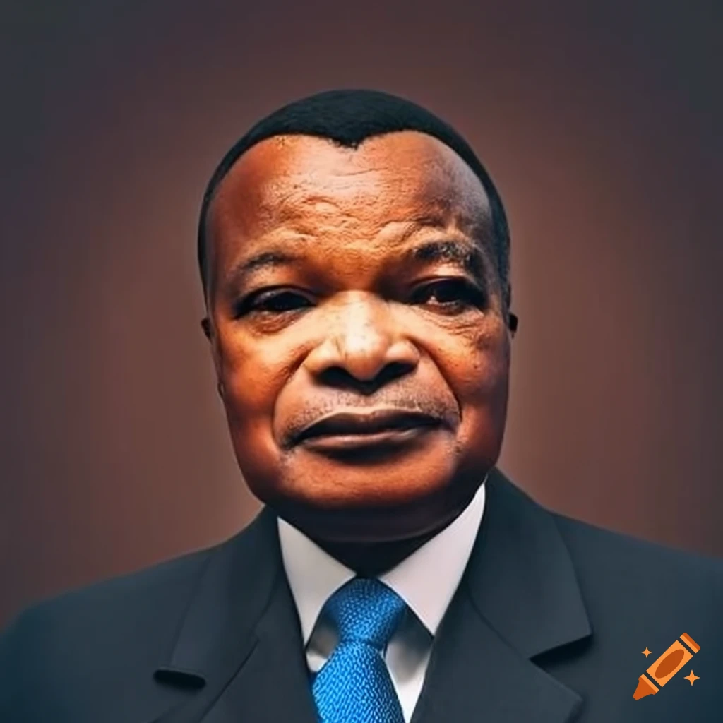 Portrait of Denis Sassou Nguesso on Craiyon