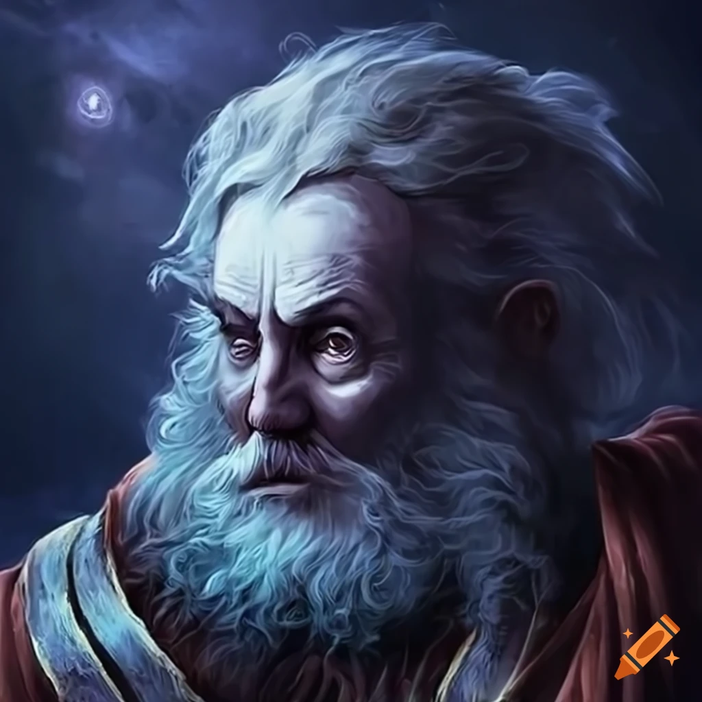 Statue of an ancient god of invention on Craiyon