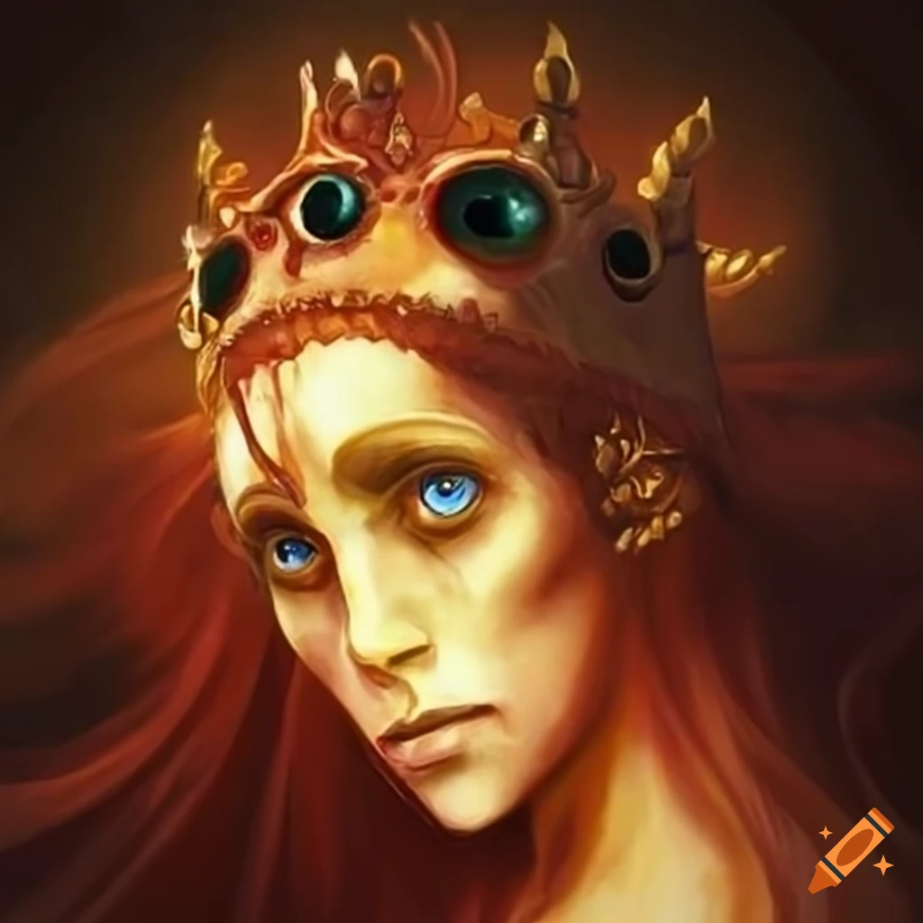 Artistic depiction of a many-eyed god on Craiyon
