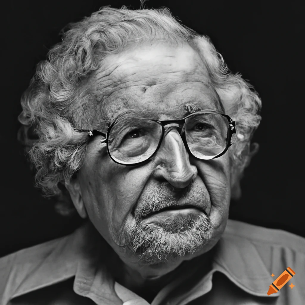 Portrait of noam chomsky on Craiyon