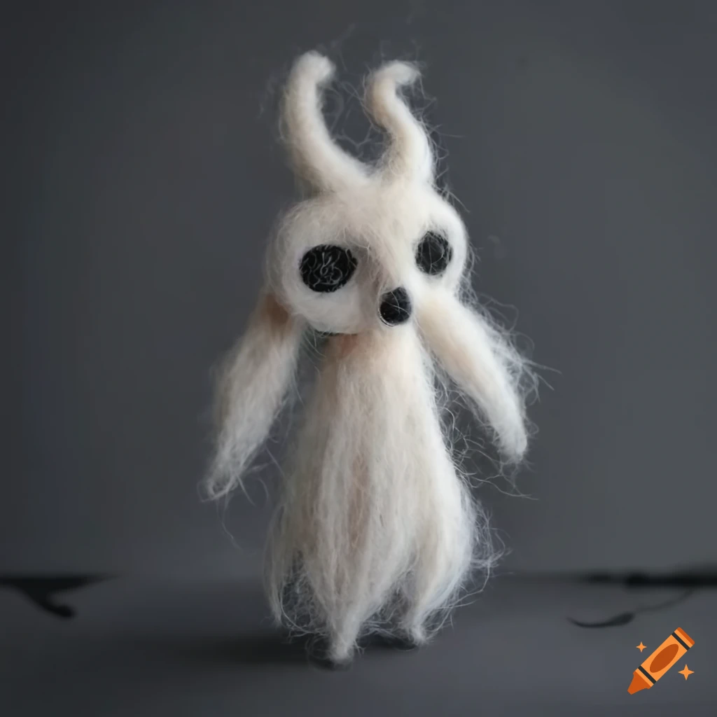 Felted wool october creatures in masks and costumes on Craiyon