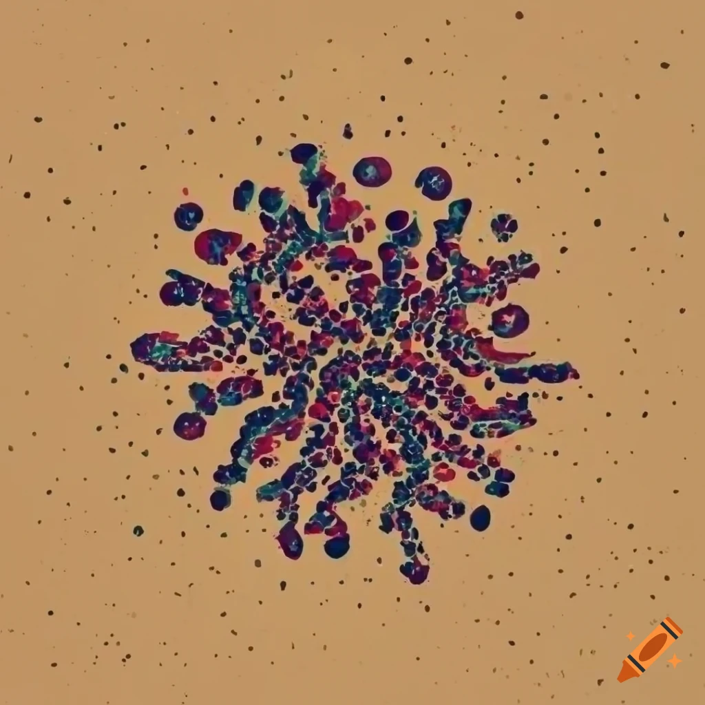 Colorful illustration of a thunder god on Craiyon