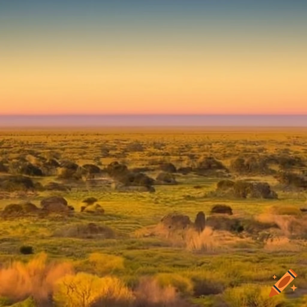 Beautiful landscape of the northern texas plain on Craiyon