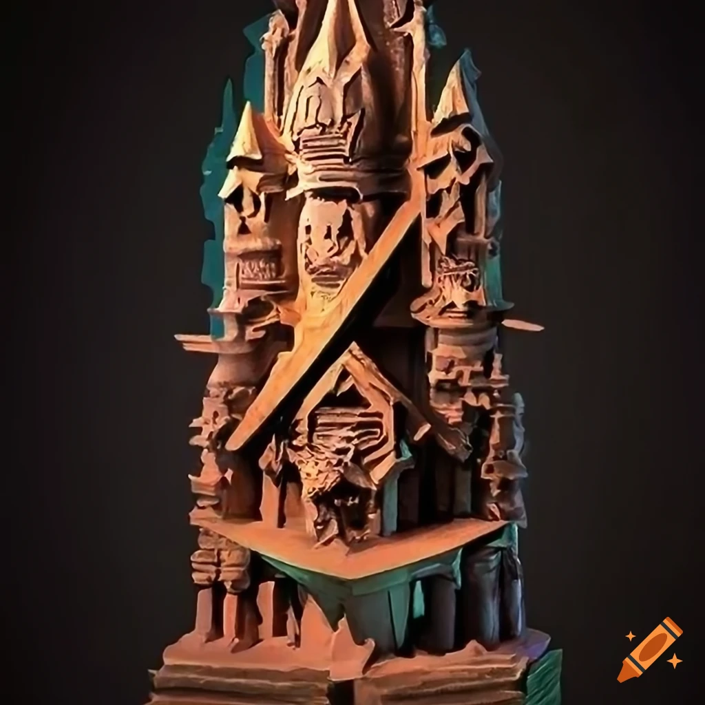 Detailed sculpture inspired by Zelda game on Craiyon