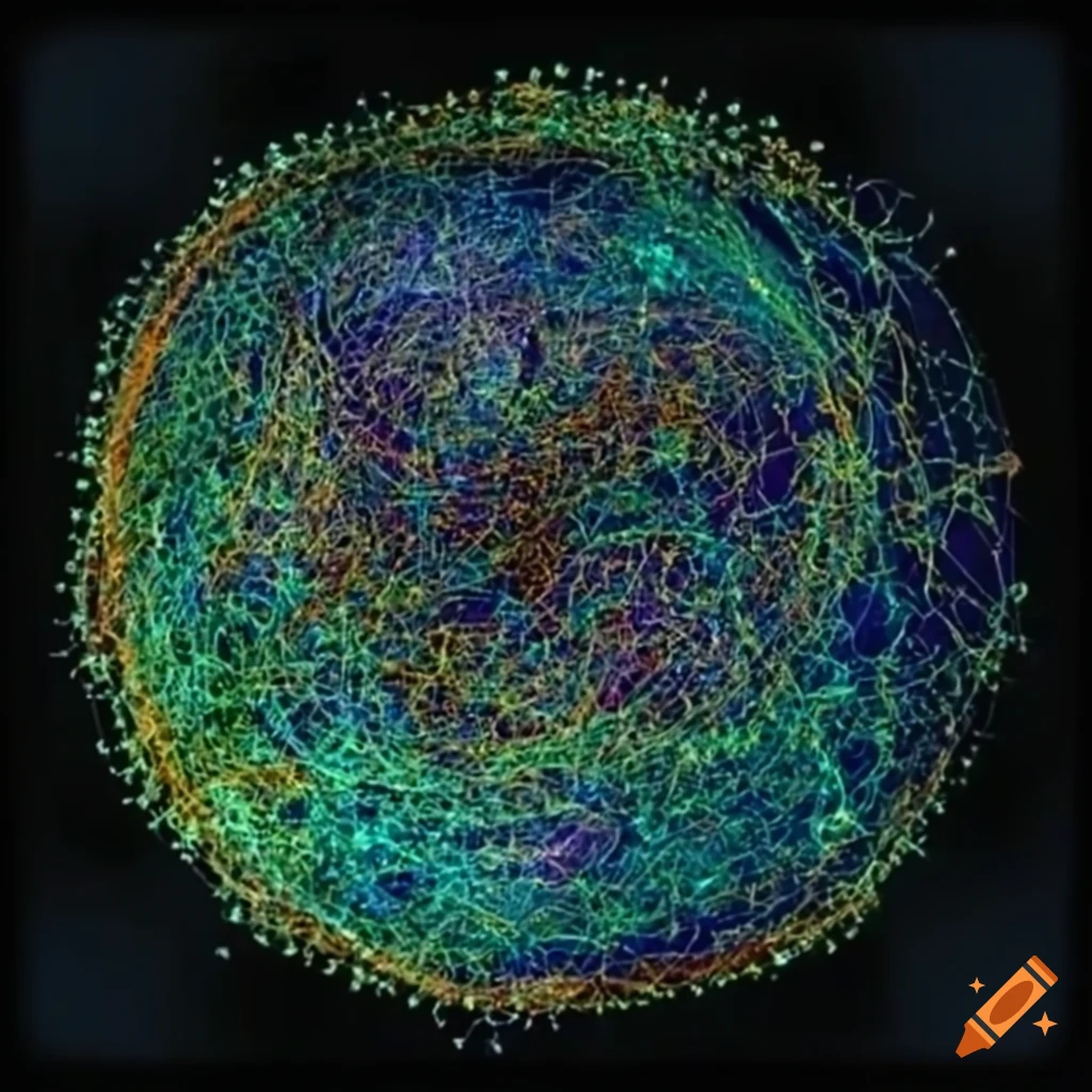 Representation of distributed neural networks on Craiyon