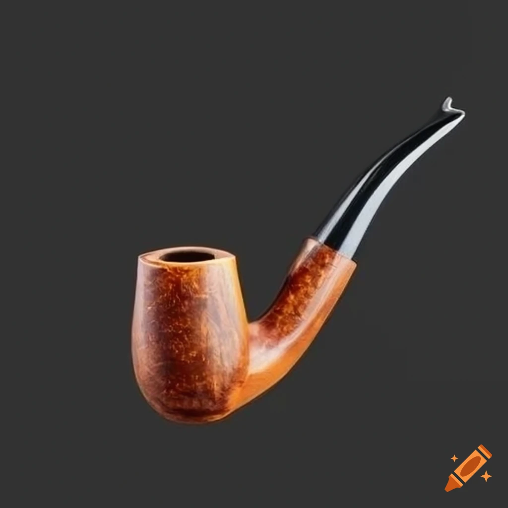 Fantasy tobacco pipe made with green old roots on Craiyon