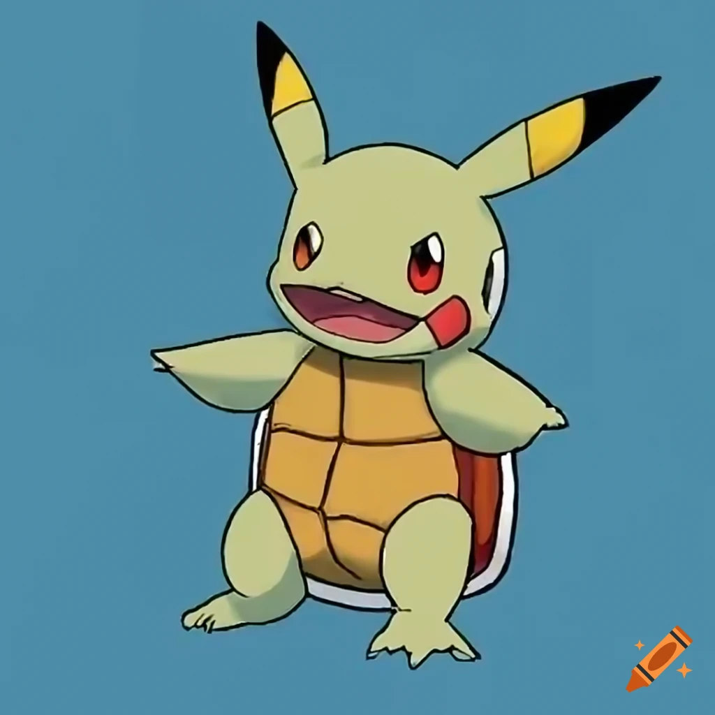 Digital artwork of a hybrid pokemon