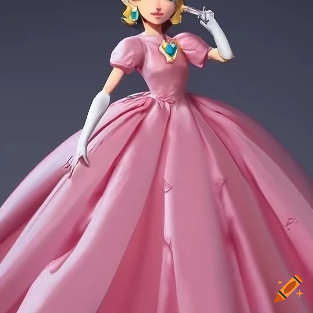 Link cosplay in pink silk ballgown on Craiyon
