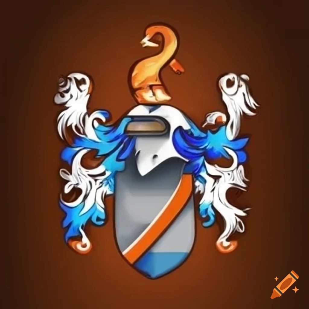 Minimalist medieval coat of arms on Craiyon