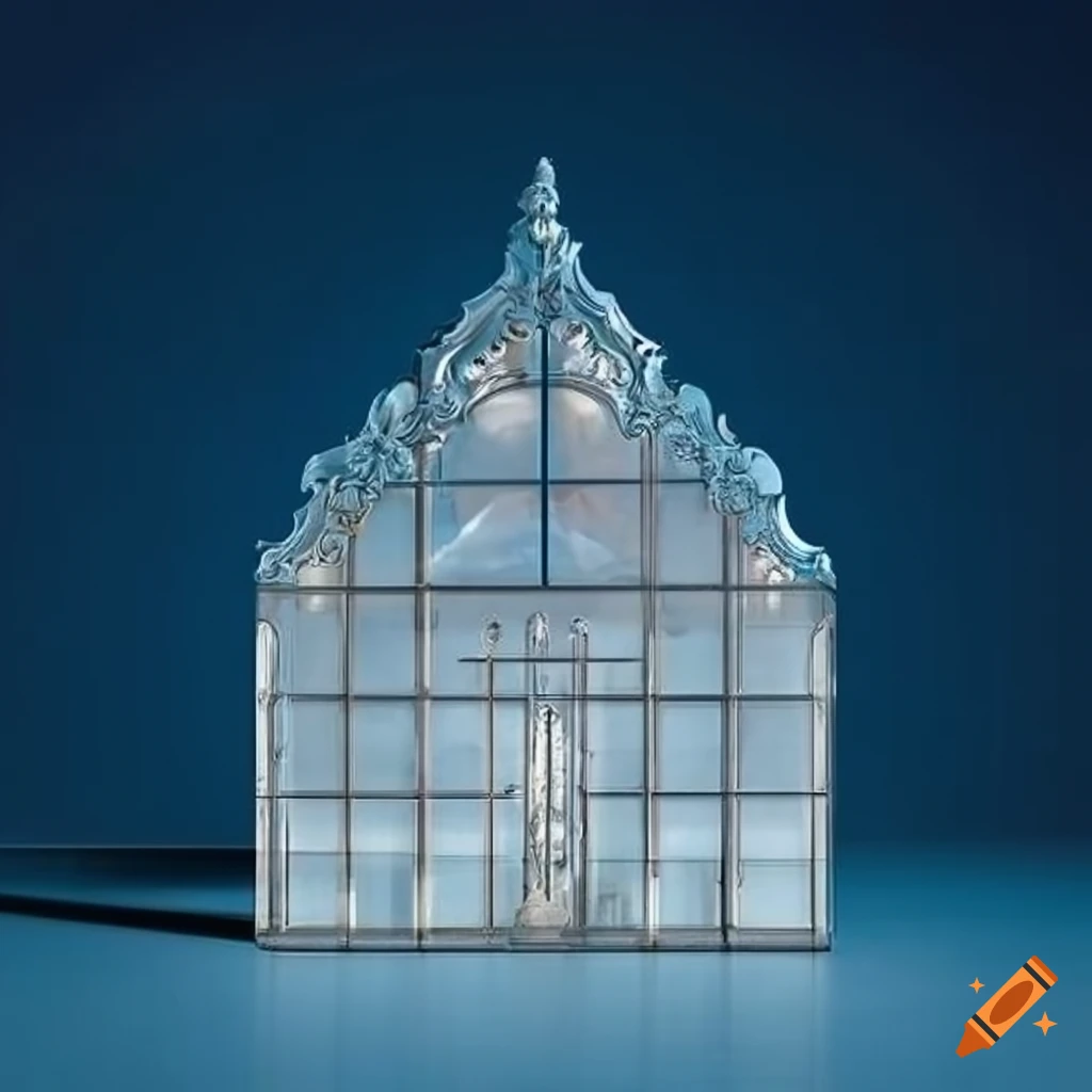 Rococo glass facade with lovely details