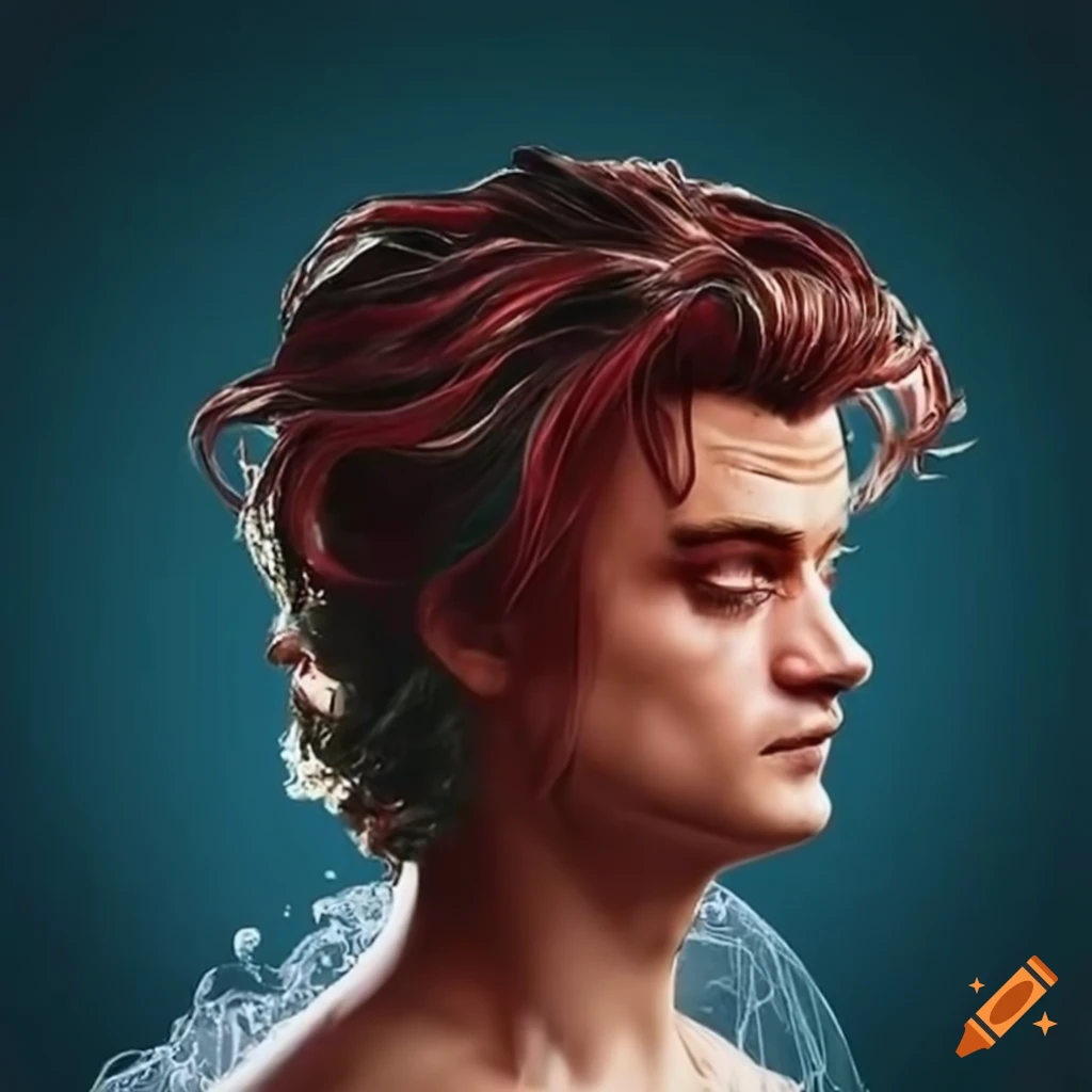 Image of a celebrity wedding with steve harrington and the demogorgon on Craiyon