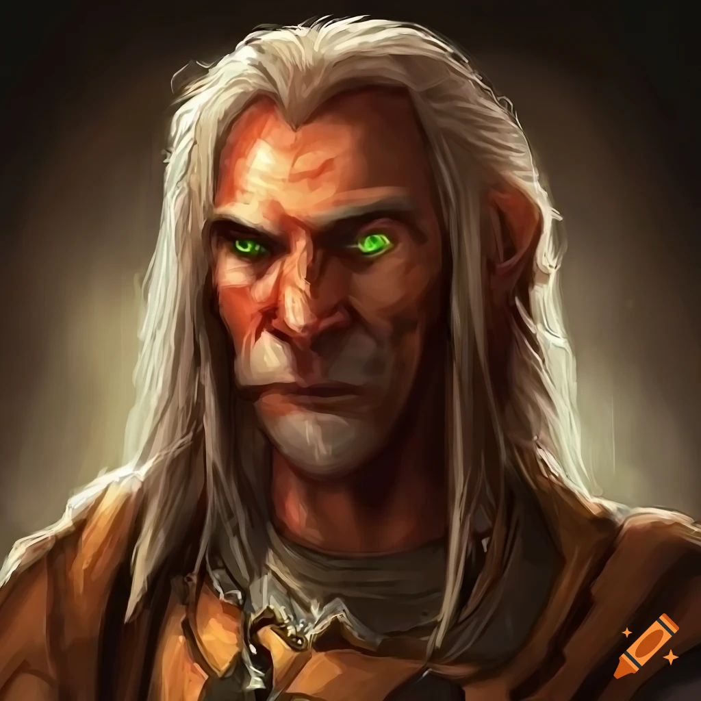 Character portrait for a CRPG game on Craiyon