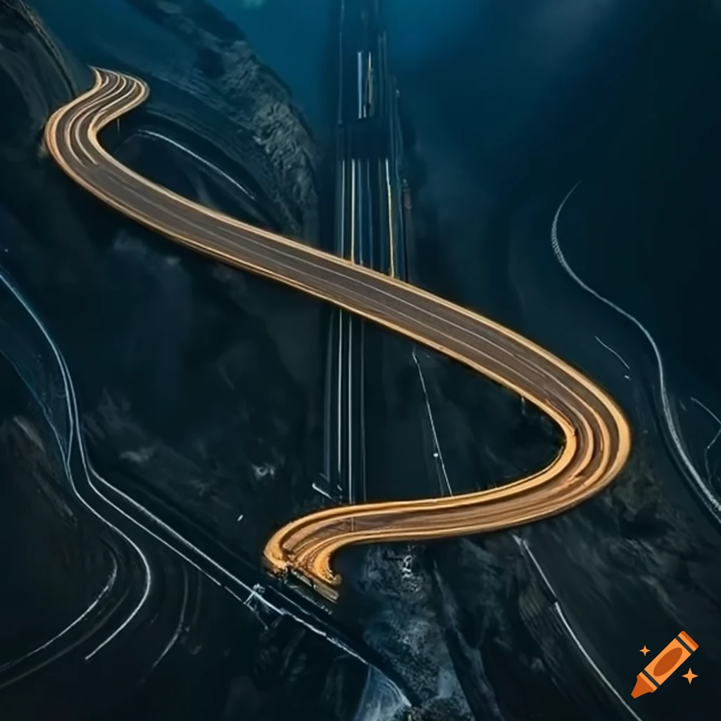 Photograph of a twisted aerial highway