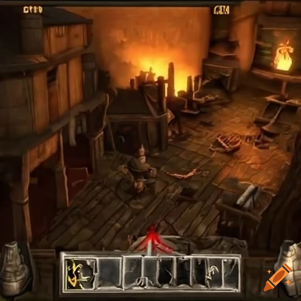 Epic medieval-themed gameplay on Craiyon