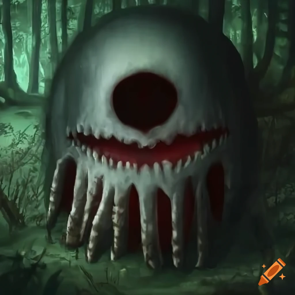 Hyperrealistic pac-man with sharp teeth on Craiyon