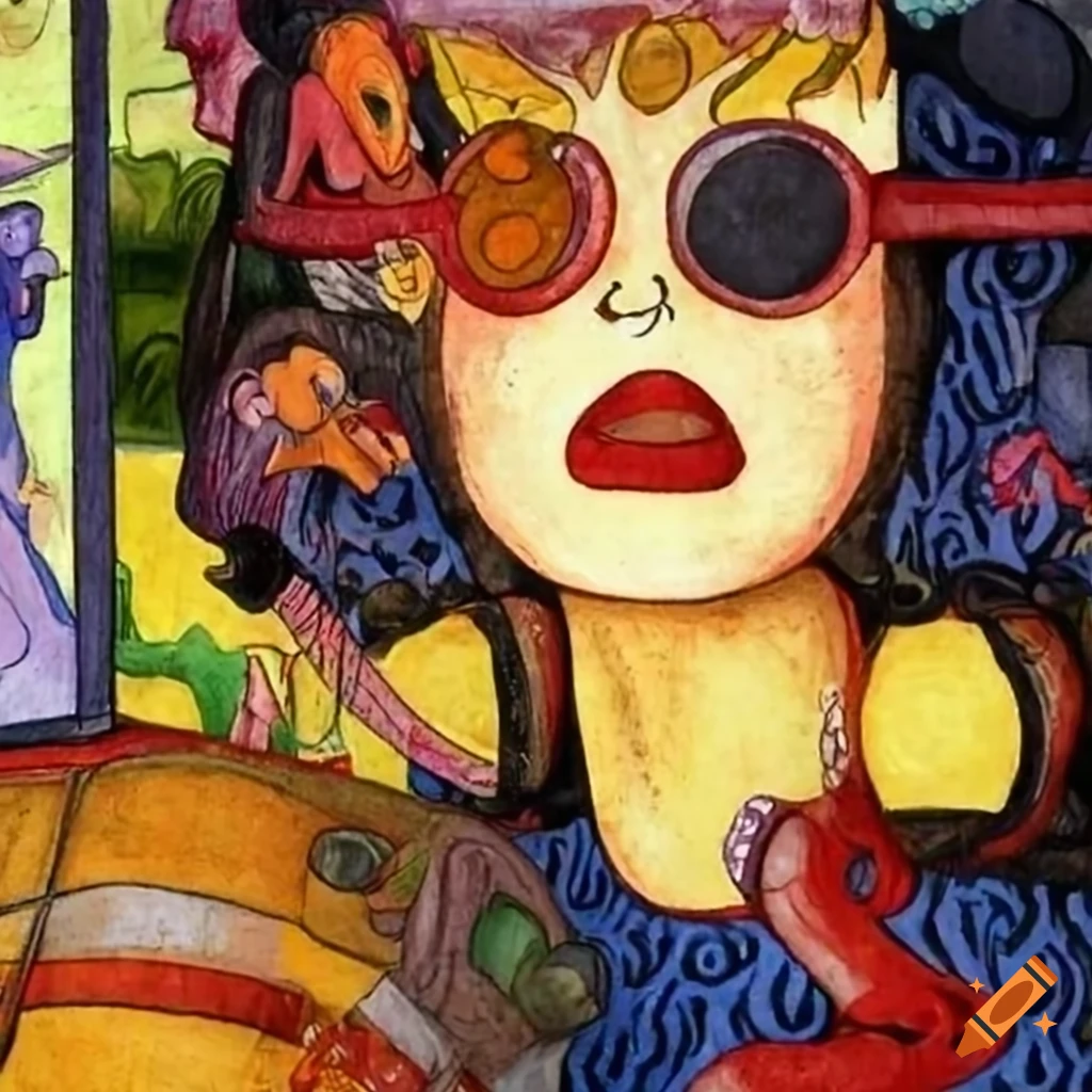 Illustration of tank girl artwork on Craiyon
