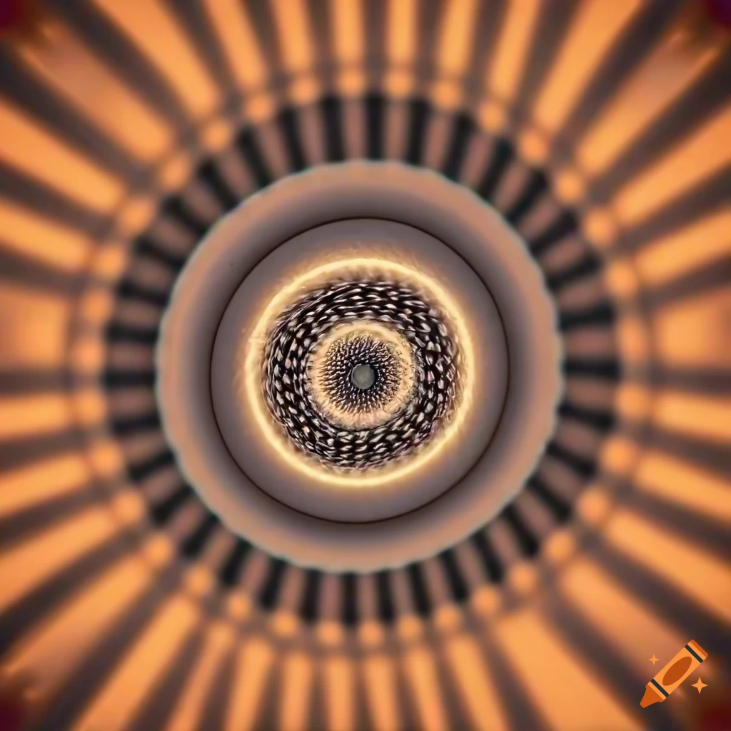 Macro plant with spherical seed heads emitting orange concentric ...