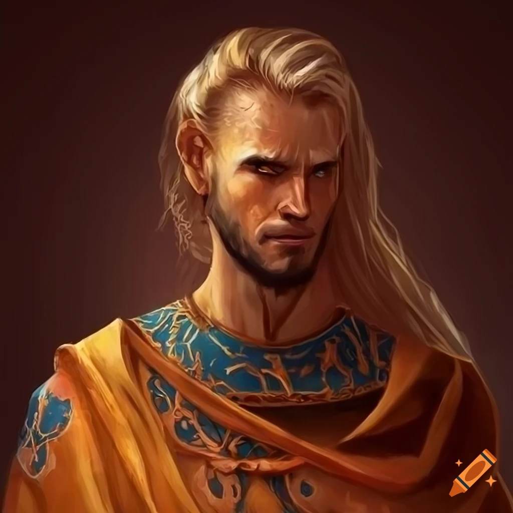 Portrait of a noble desert visir on Craiyon